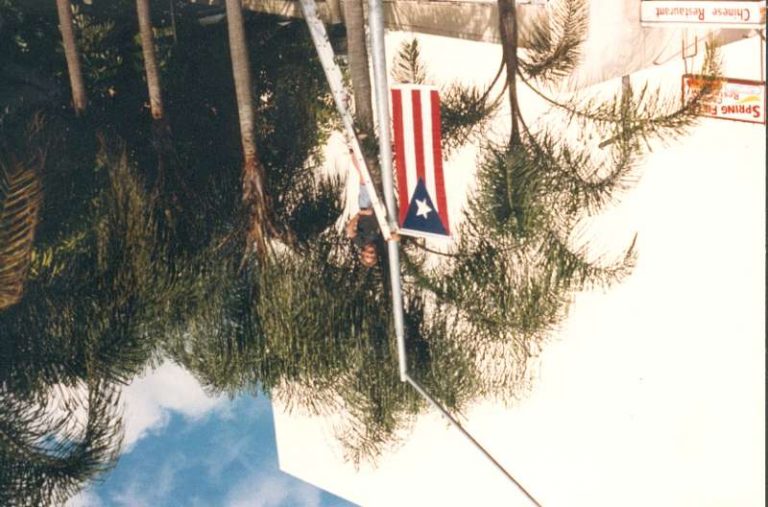 putting_flag_up - Palmer Flags